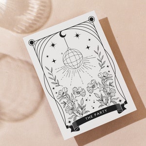 Tarot Bachelorette Party Invitation Template | the Party Tarot ...