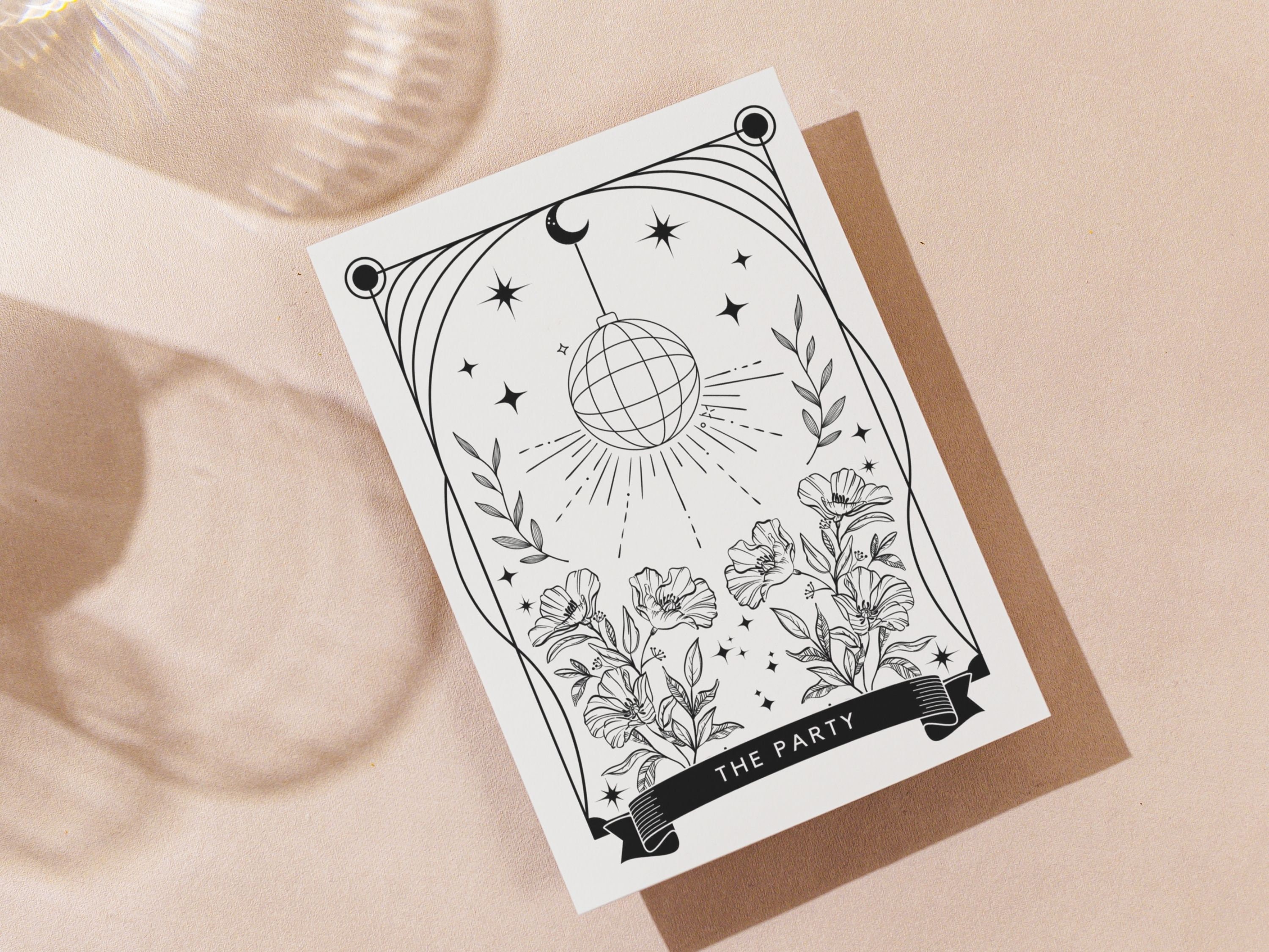 Tarot Bachelorette Party Invitation Template | the Party Tarot ...