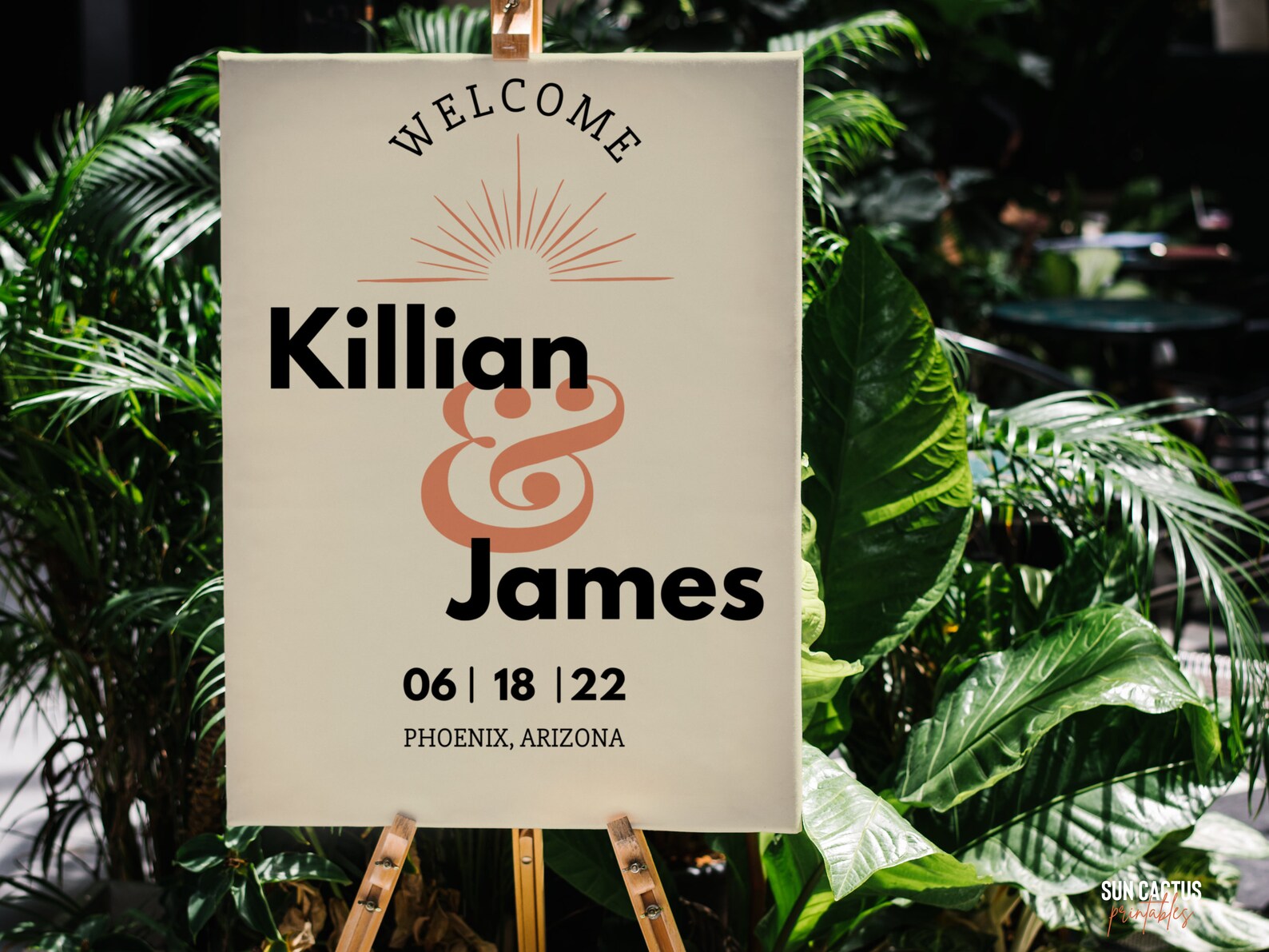 Wedding Welcome Sign, Vintage Retro Style, Perfect for Ceremony or ...