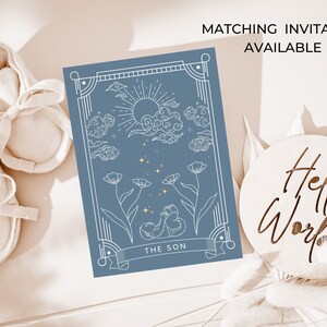 Baby Shower Insert Cards Templates | Tarot Baby Shower, Diaper Raffle ...