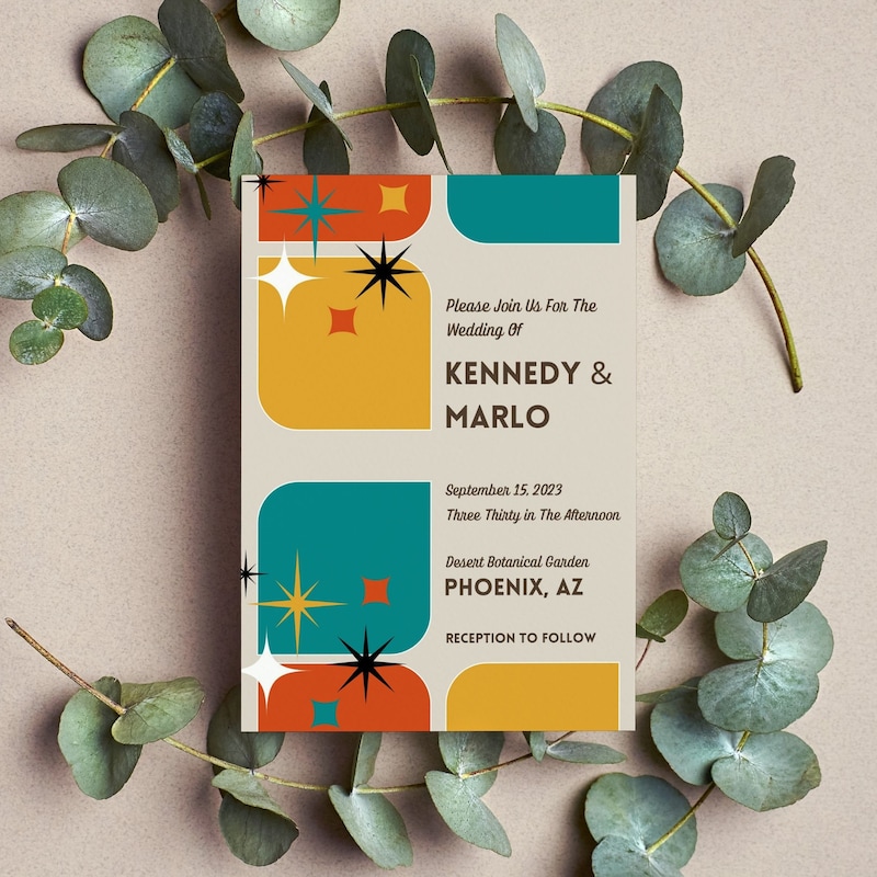 Retro Invitations - Etsy