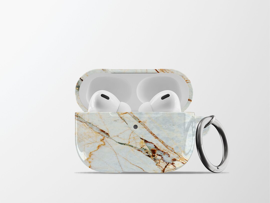 Blue Marble Airpods Case | Marble Pattern Hard Shell Earbud Case Cover ...
