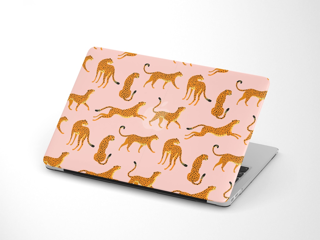 Nude Leopard MacBook Air M2 Case | Animal Print MacBook Pro Case | Pink ...