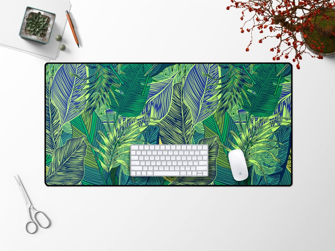 Tropical Desk Mat Desk Accessory Trendy Workspace Boho Desk Aesthetic ...