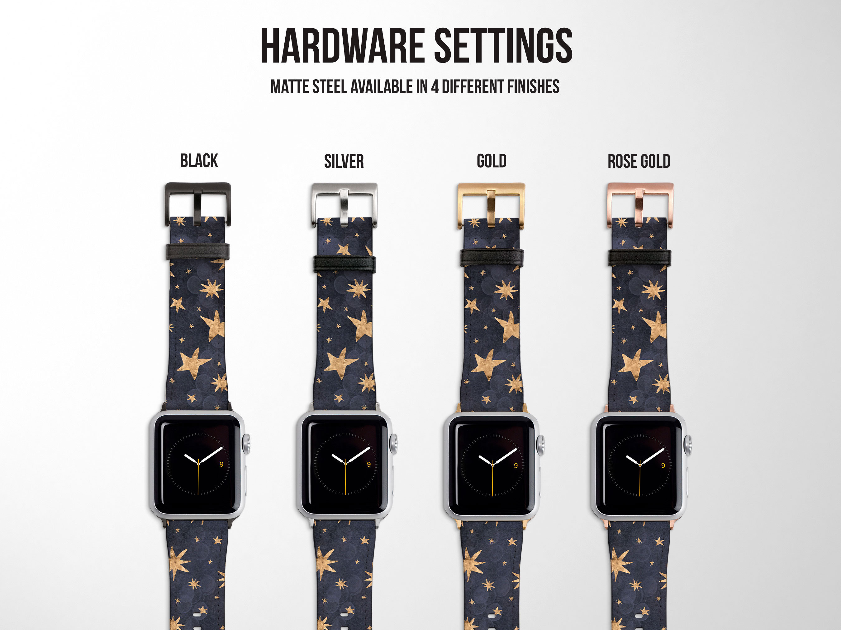 Night Sky Apple Watch Band | Celestial Vegan Leather Watch Band 38mm ...