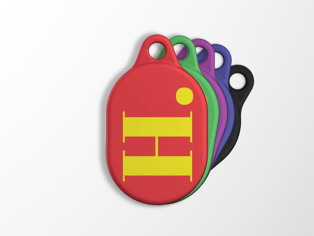 Monogram AirTag Case | Personalized Large Initials Hard Plastic ...