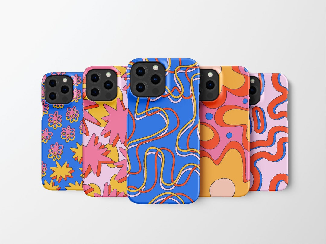 Psychedelic Patterns Phone Case | Groovy Retro iPhone 13 12 11 Xr Xs Pro Plus Max Case | Samsung ...