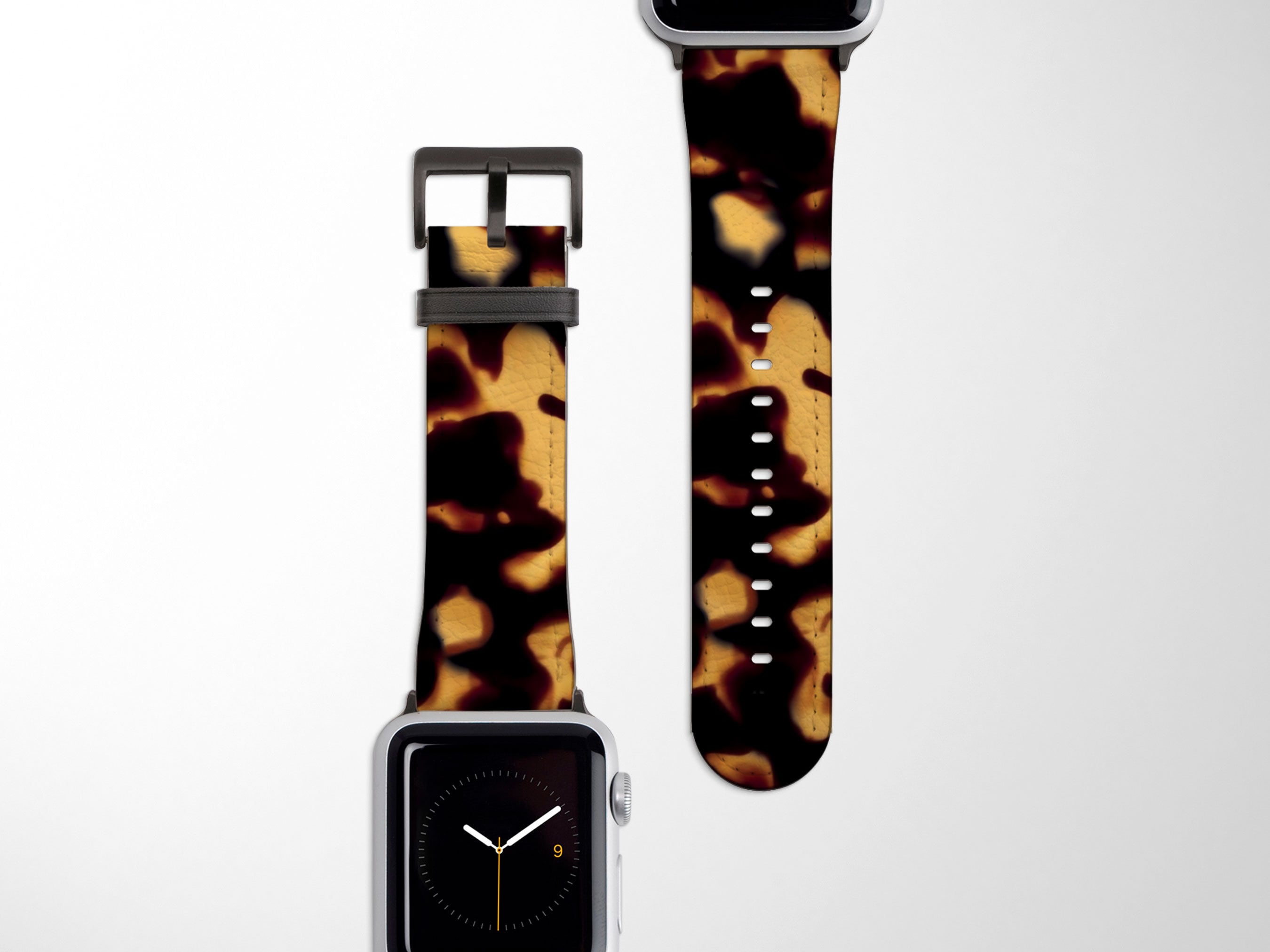 Classic Tortoise Shell Apple Watch Band Animal Print Vegan - Etsy
