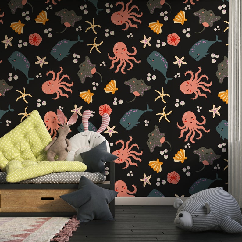 Deep Sea Explorers Kids' Room Wallpaper. Digital Printing, Can Be ...