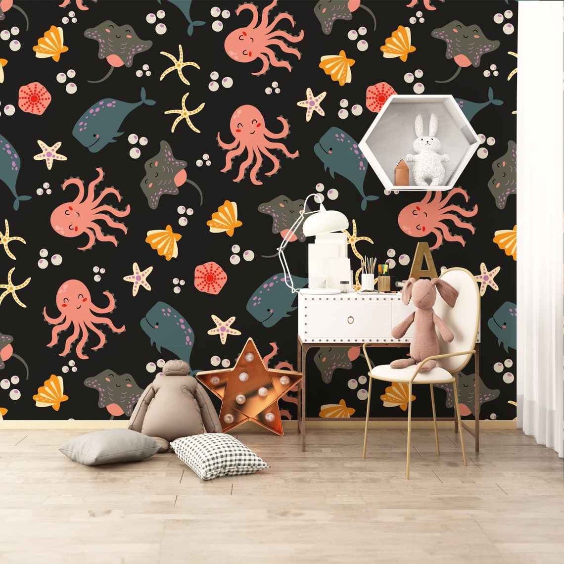 Deep Sea Explorers Kids' Room Wallpaper. Digital Printing, Can Be ...
