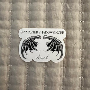 ACOTAR Inspired Minimalist Sticker - Bat Boys (rhysand, Cassian, Azriel ...