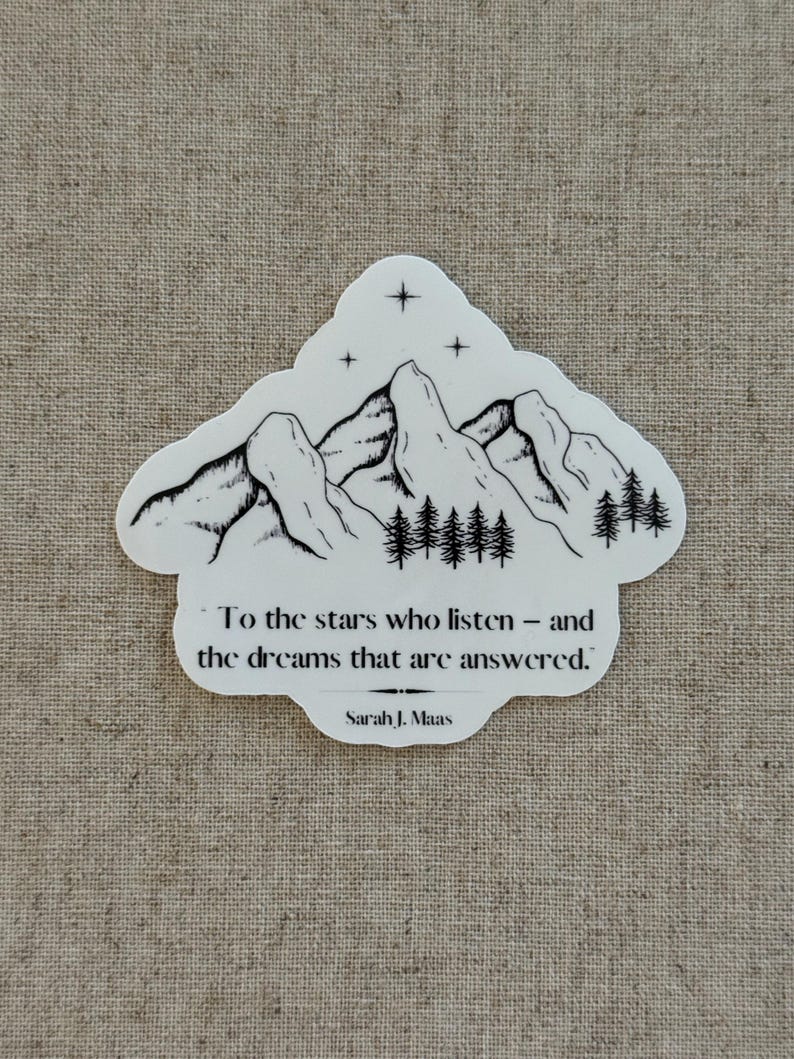 ACOTAR Sticker Set | Mountain & Dagger Vinyl Stickers | Bookish Fantasy ...