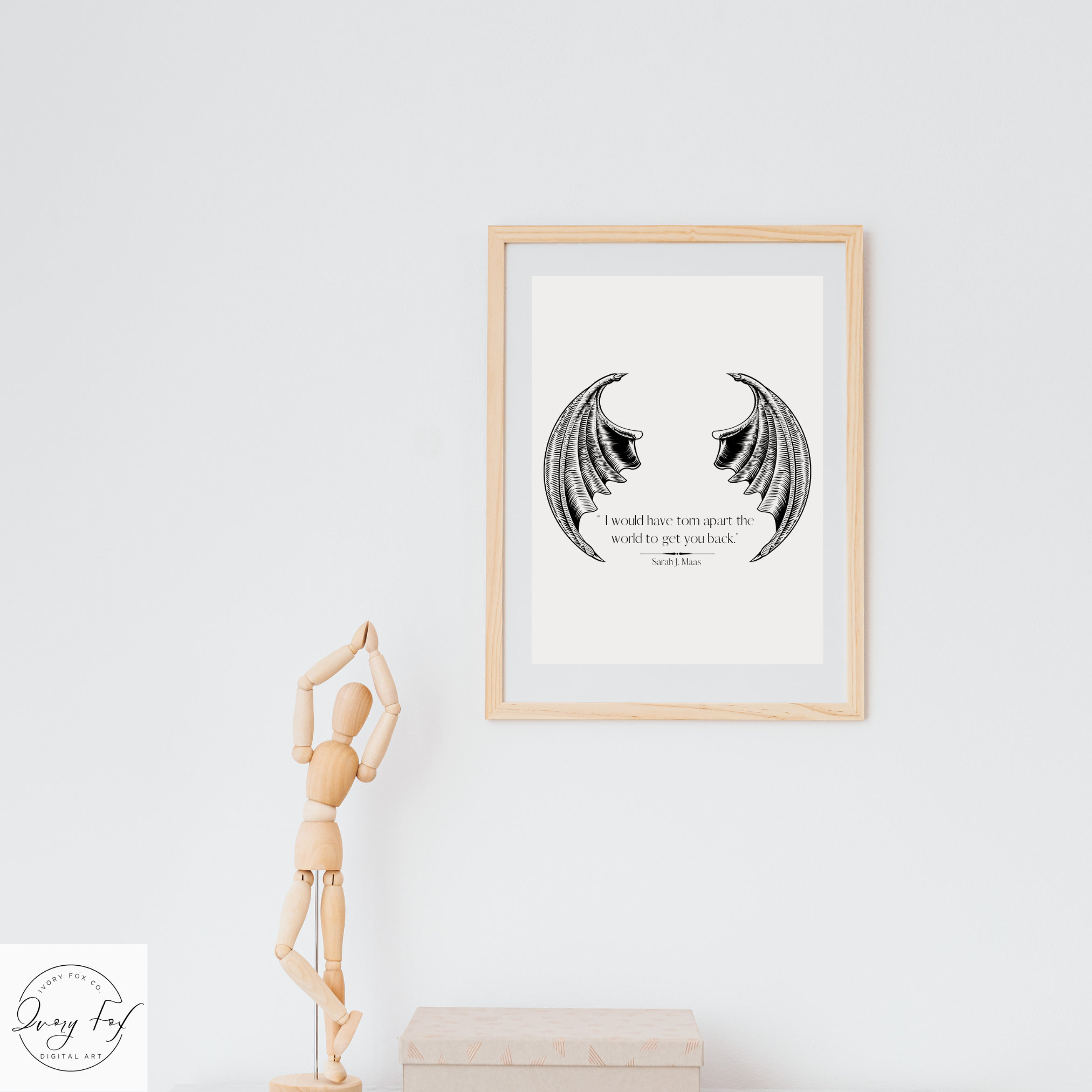 ACOTAR Inspired Minimalist Art Print High Lord Rhysand Quote - Etsy