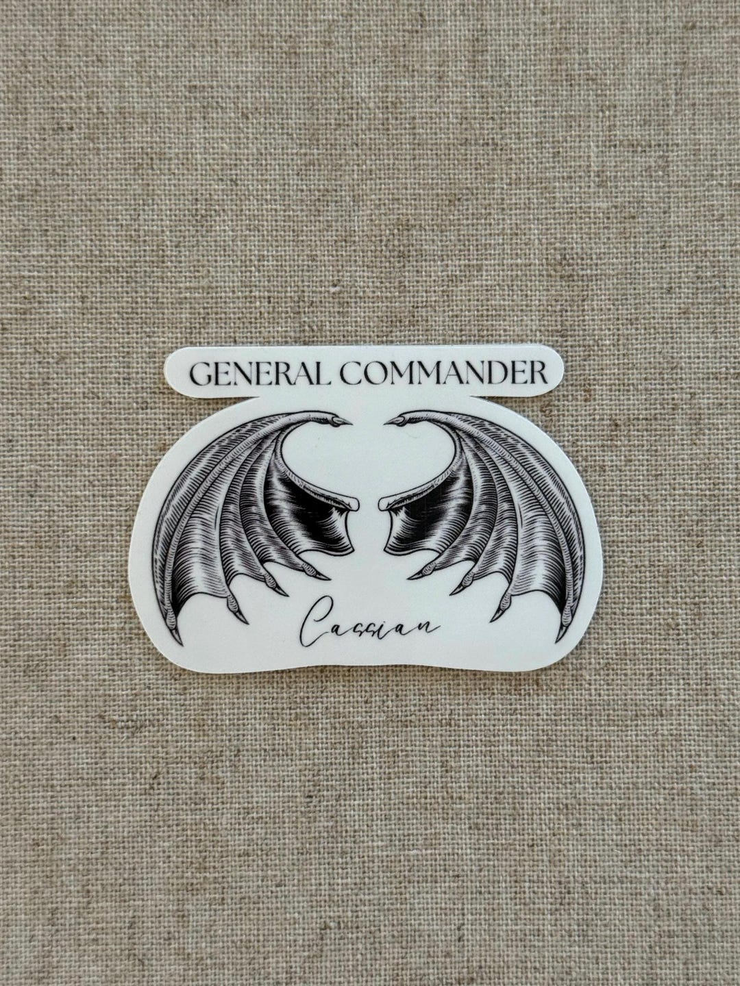 ACOTAR Inspired Minimalist Sticker - Cassian - Etsy