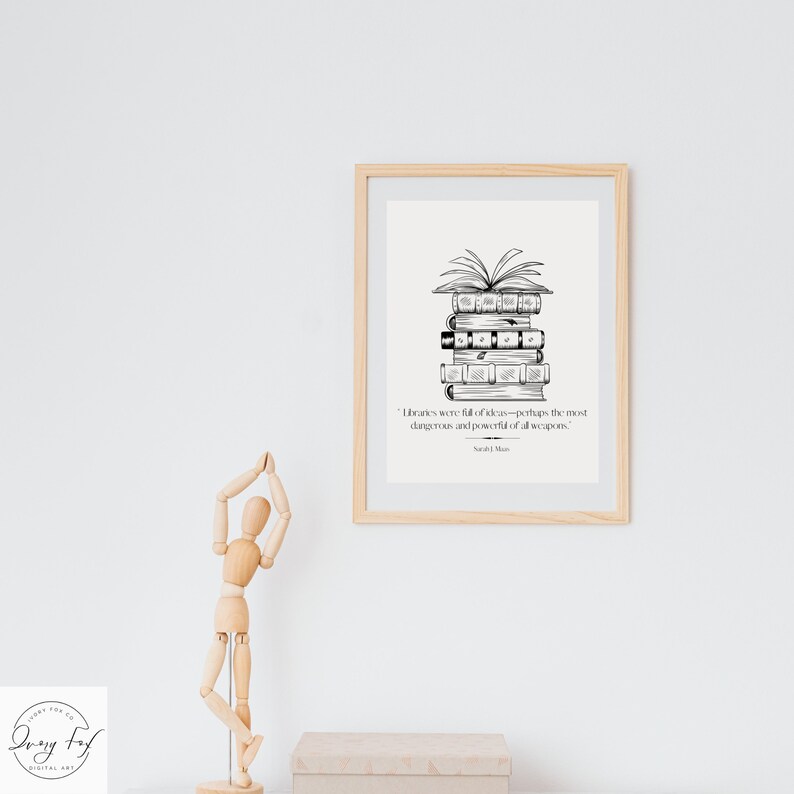 TOG Inspired Minimalist Art Print Libraries Were Full of - Etsy