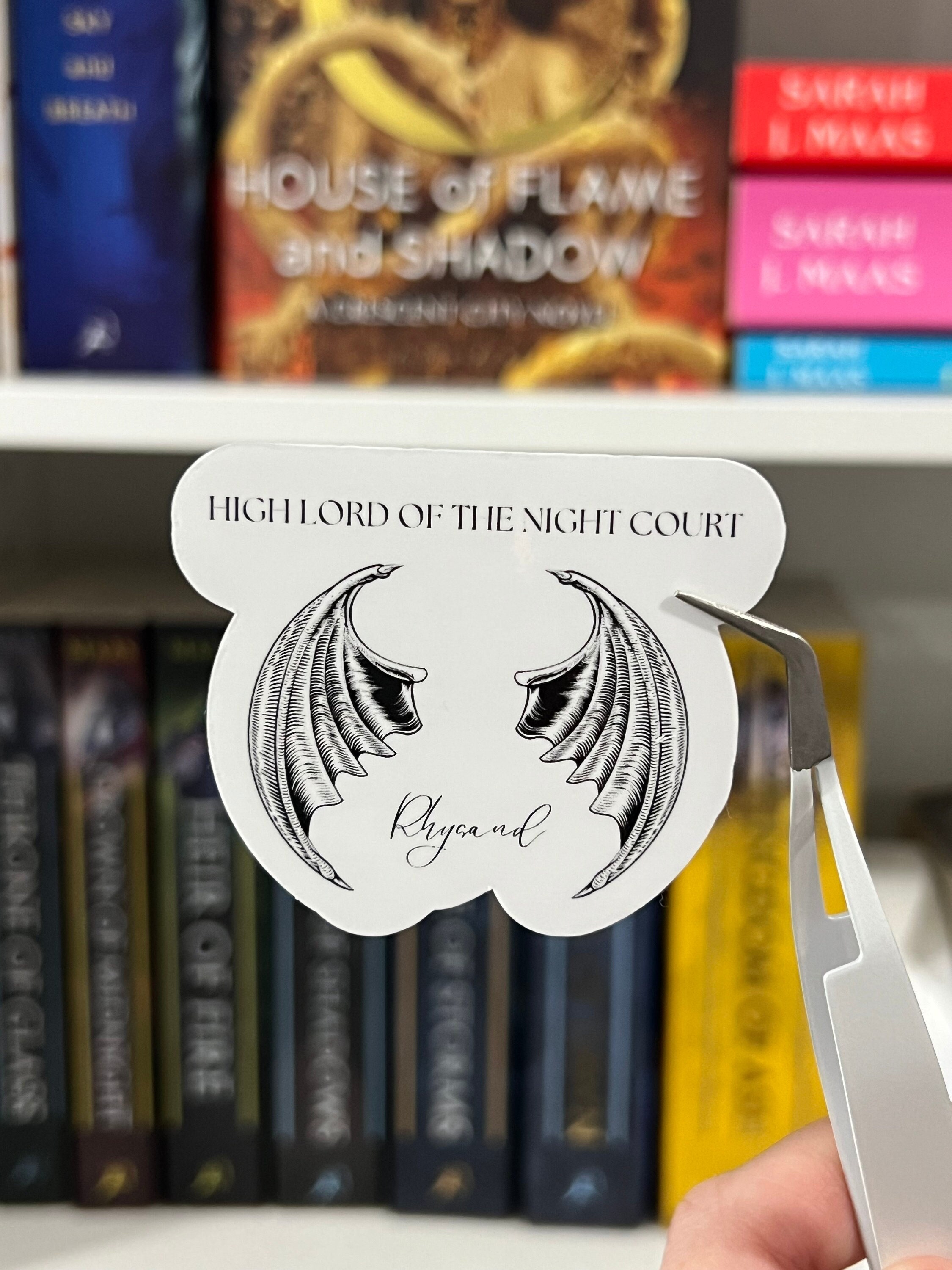 ACOTAR Inspired Minimalist Sticker - Rhysand High Lord of the Night ...