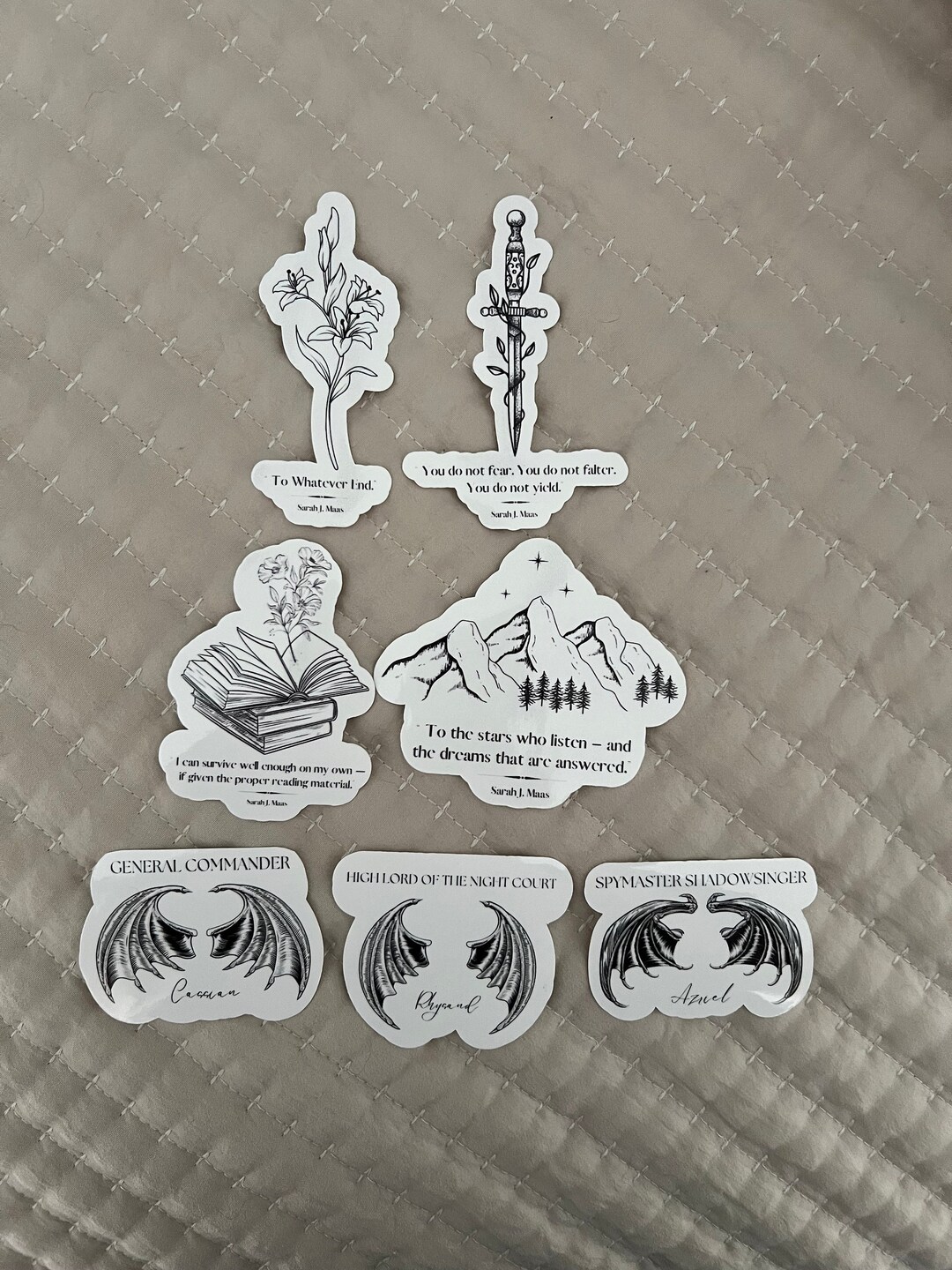 Sjmuniverse Stickers ACOTAR TOG and CC - Etsy