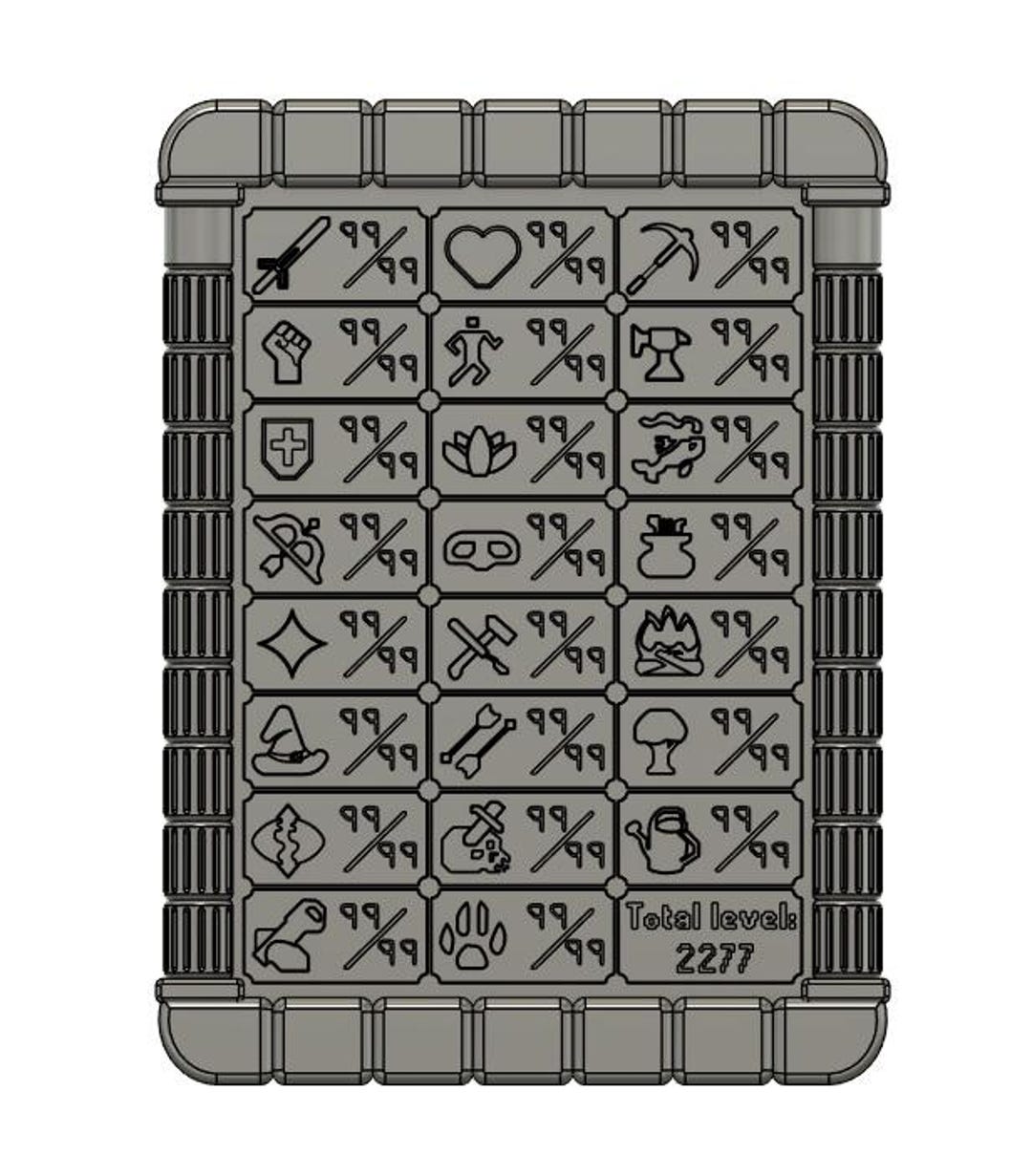 Runescape/osrs Max Levels Slate - Digital Download - Etsy