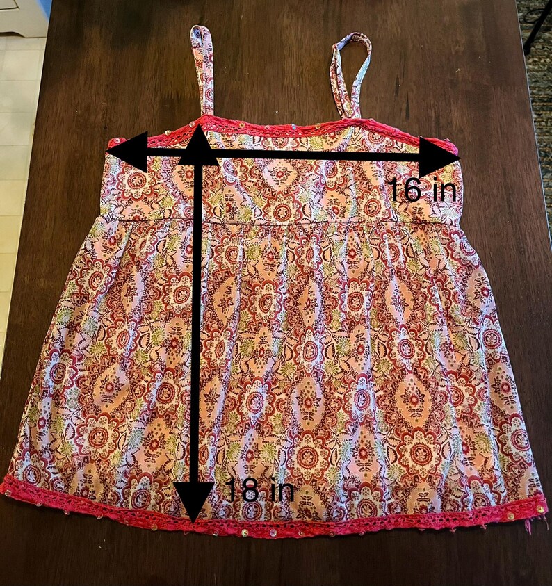 Vintage Xhilaration Pink Floral Boho Sleeveless Top Size L With Sequin ...