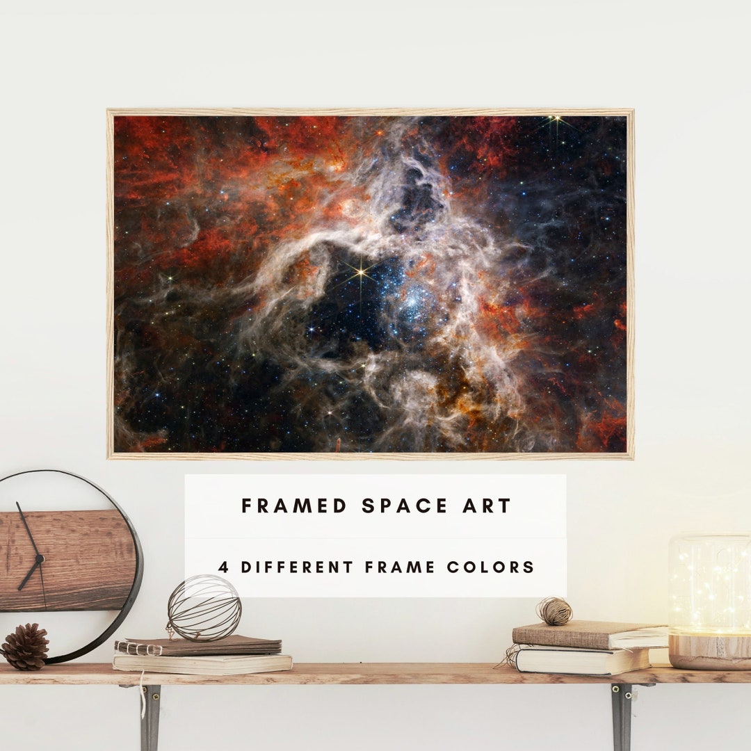 Tarantula Nebula, James Webb Space Telescope, Framed NASA JWST Nircam ...