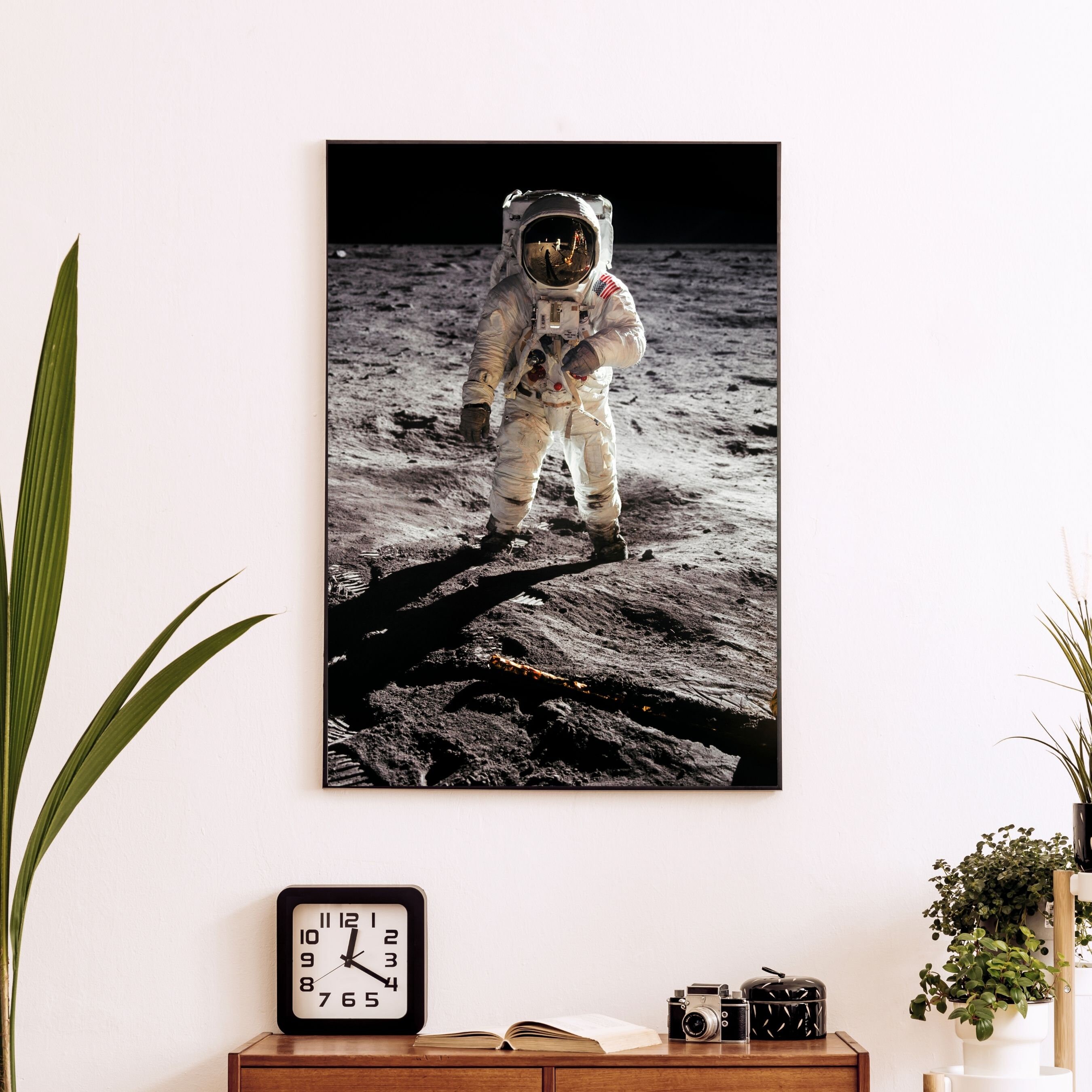 NASA Apollo 11 Astronaut the Moon, Remastered Apollo 11 Art Poster ...