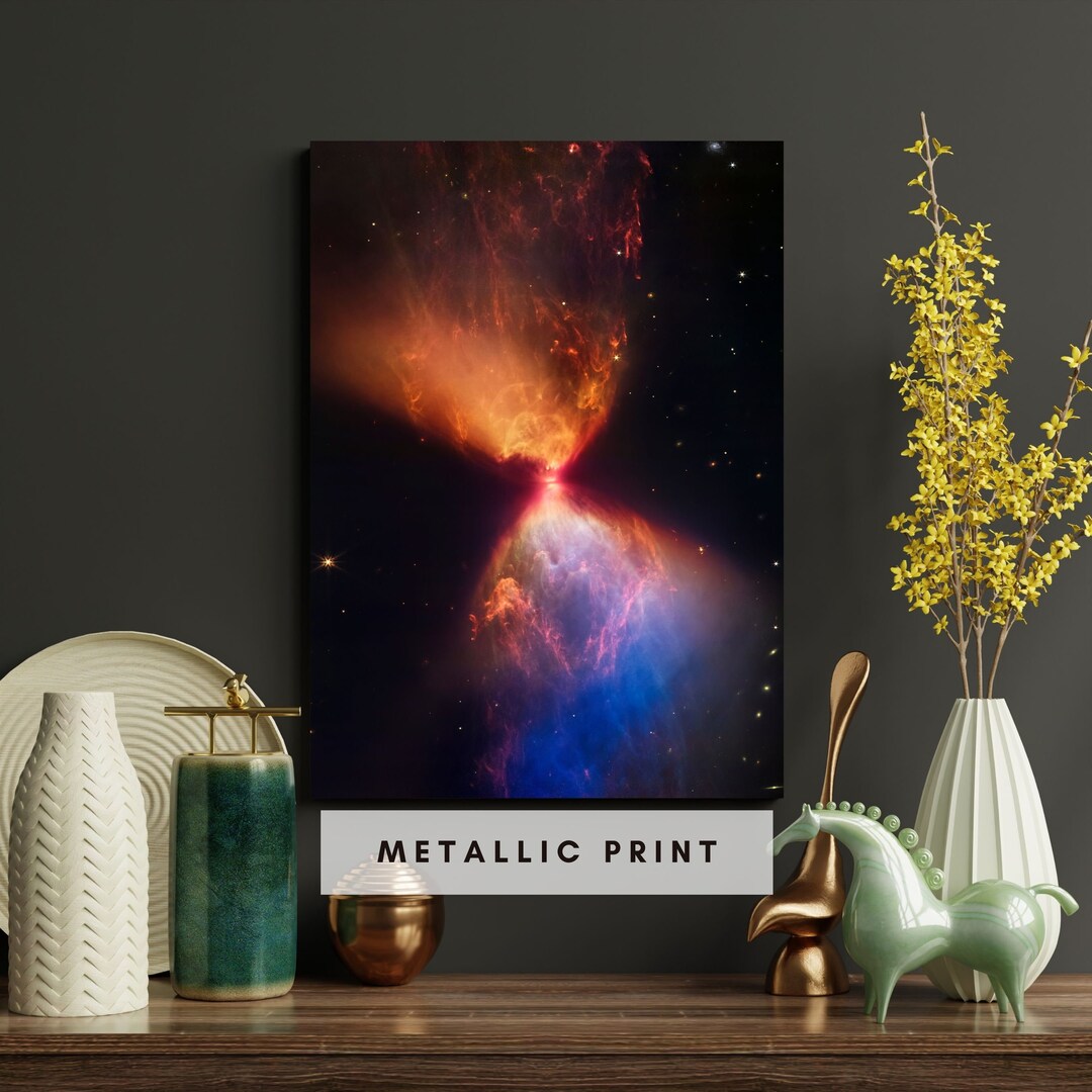 James Webb Space Telescope Fiery Hourglass L1527 Metallic - Etsy