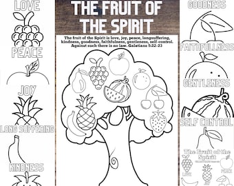 fruit of the spirit coloring pages kjv