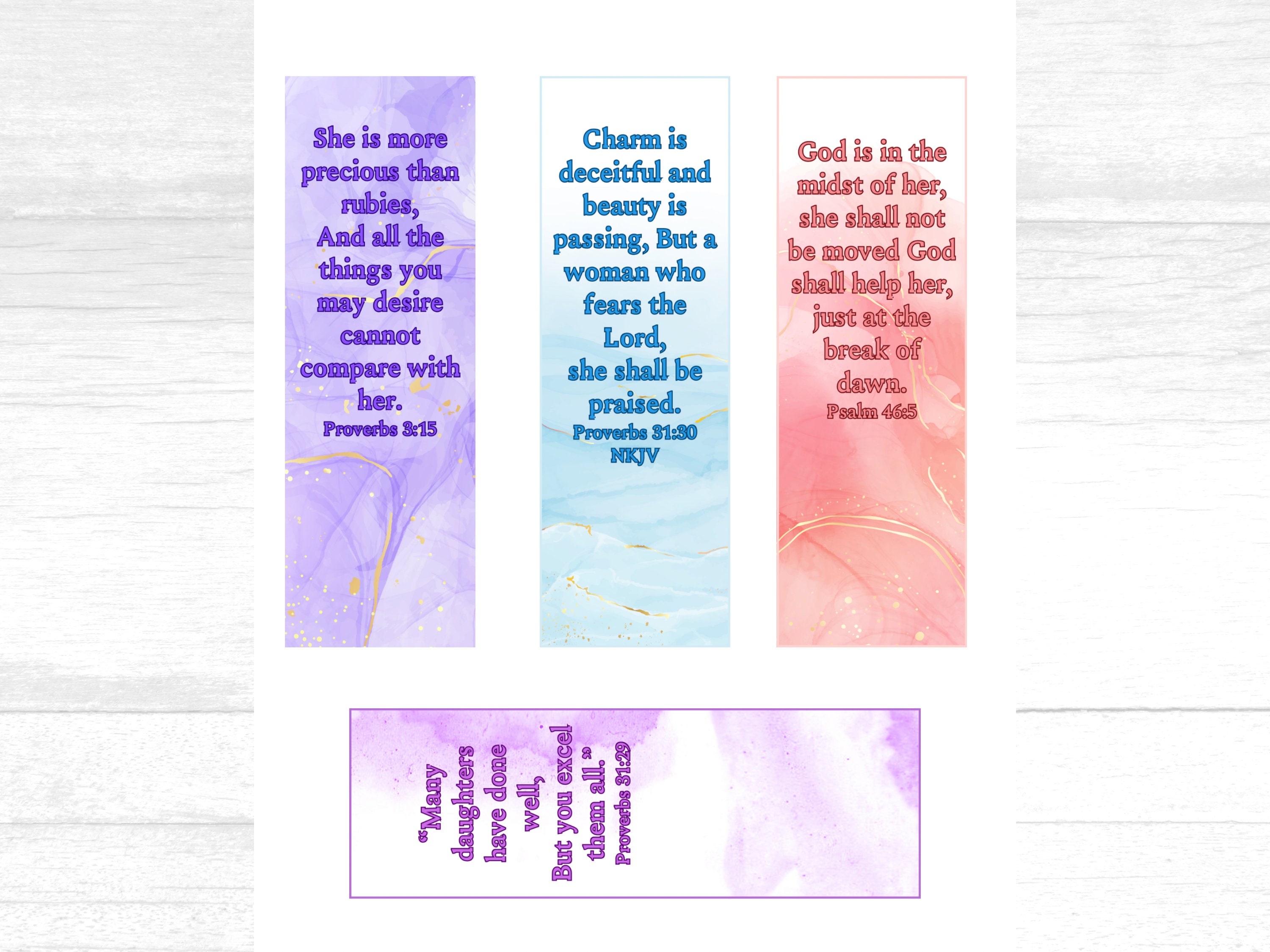 8 Godly Woman Bookmarks, Christian Faith Bookmarks, Christian Mothers ...