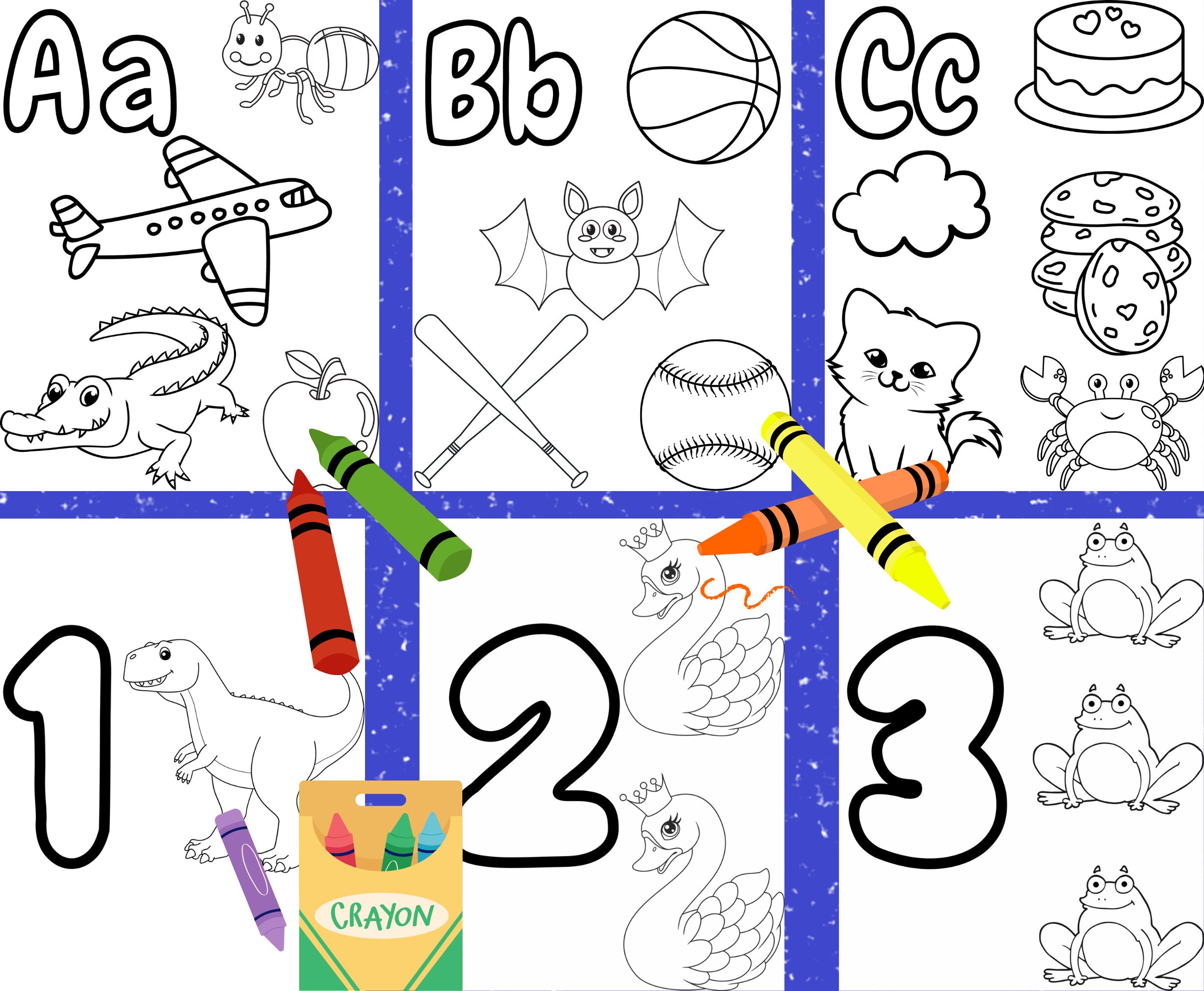Alphabet Coloring Pages, Number Coloring Pages, Preschool and ...