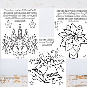 Christmas Coloring Pages, Bible Verse Coloring Sheets for Christmas ...