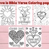 12 Bible Verse Coloring Pages, Love is Coloring Pages, Heart Coloring ...