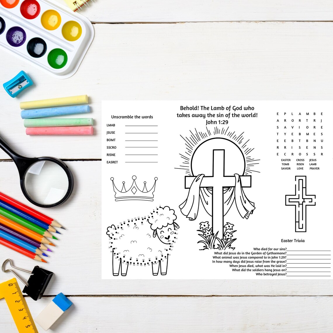 Christian Easter Activities, Sunday School Easter Activity, Easter ...