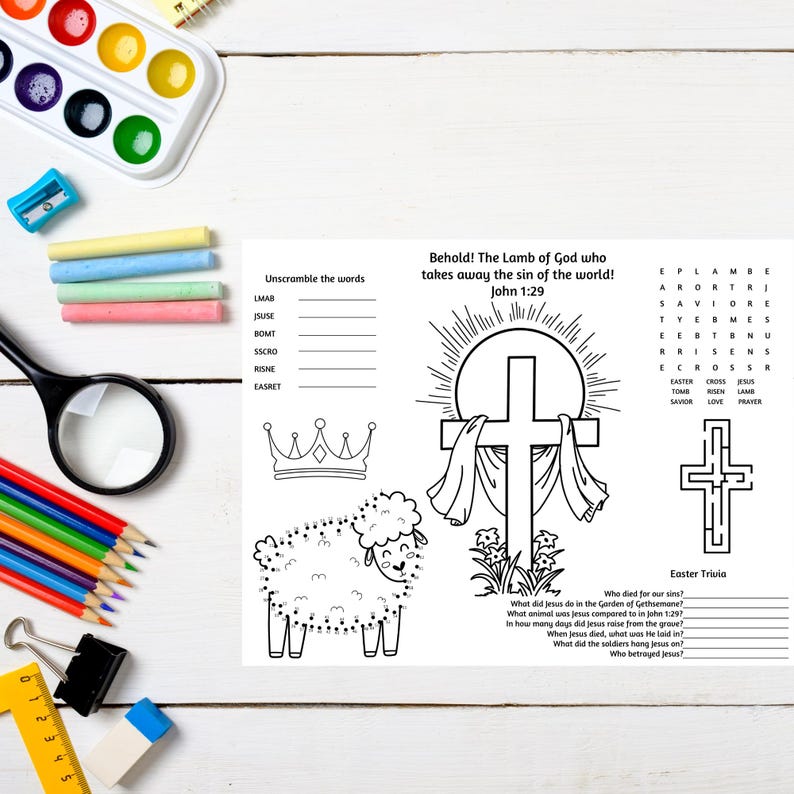 Christian Easter Activities, Sunday School Easter Activity, Easter ...