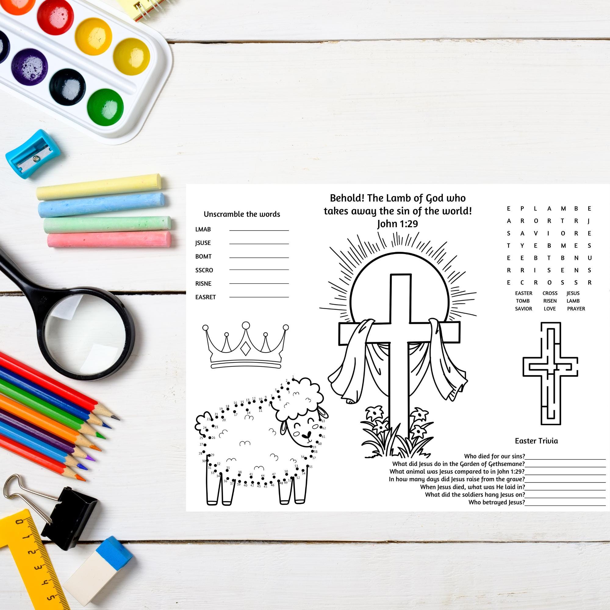 Christian Easter Activities, Sunday School Easter Activity, Easter ...