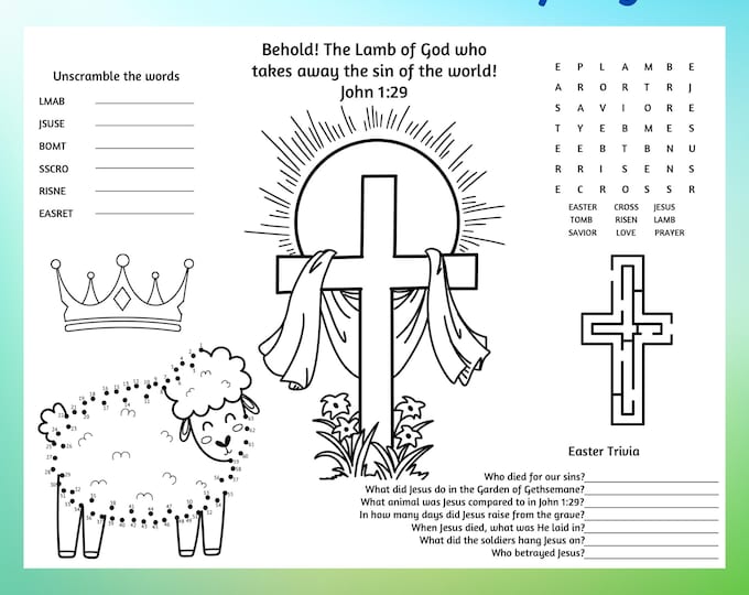 Christian Easter Activities, Sunday School Easter Activity, Easter ...