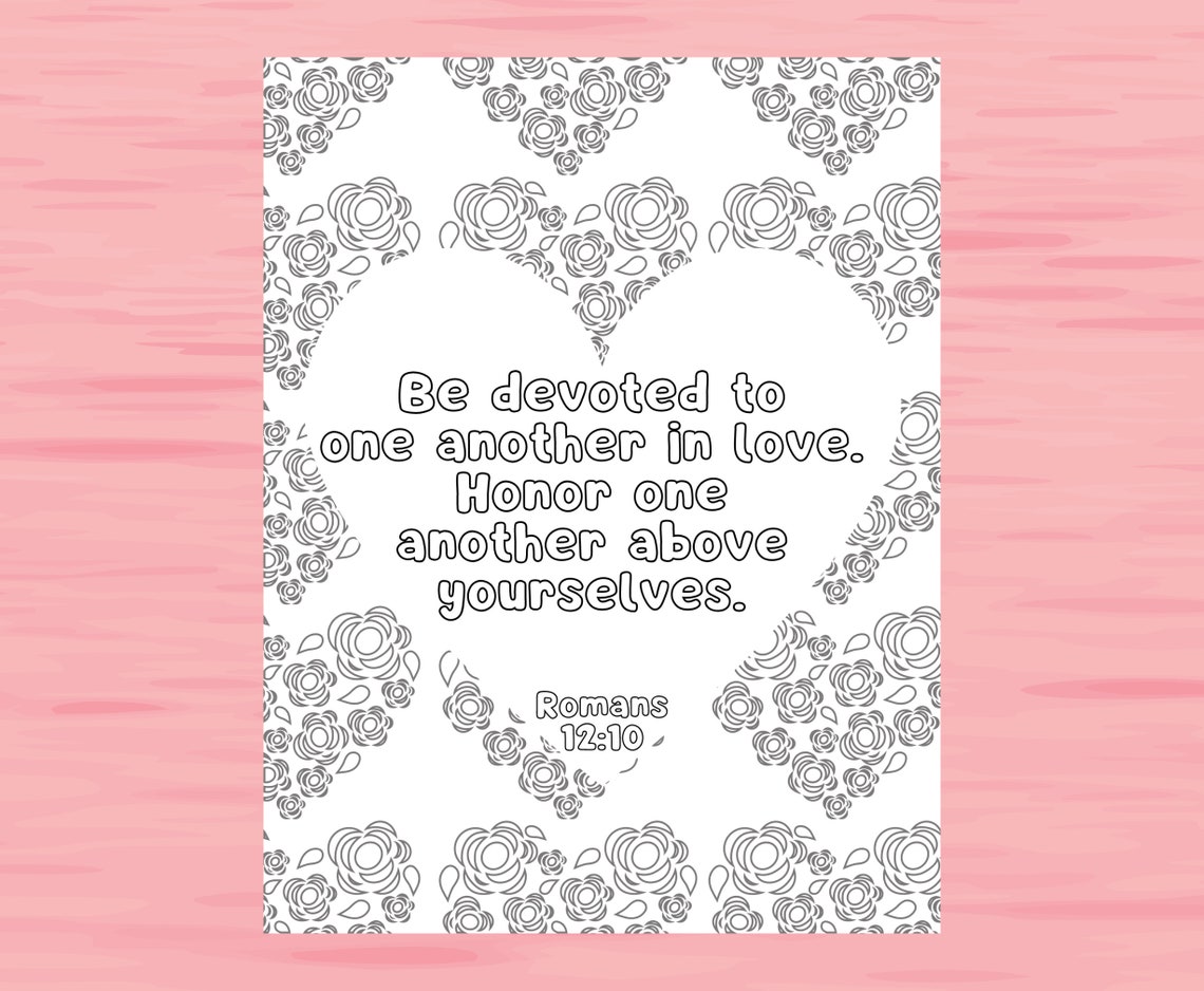 Love Bible Verse Coloring Pages, Christian Coloring Pages, Scripture ...