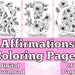 ABC Affirmation Coloring Pages, Printable Adult Coloring Pages ...