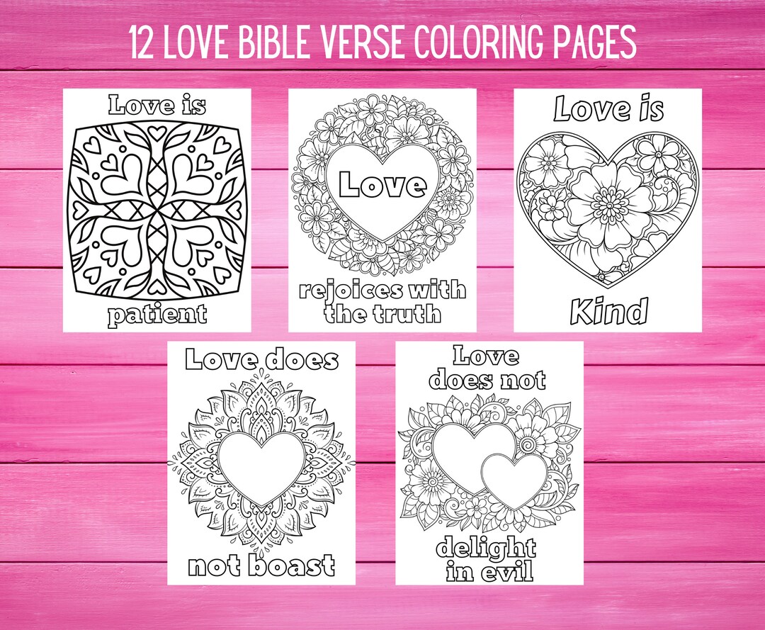 Love Bible Verses Printable Coloring Pages Heart Mandala Coloring Pages ...