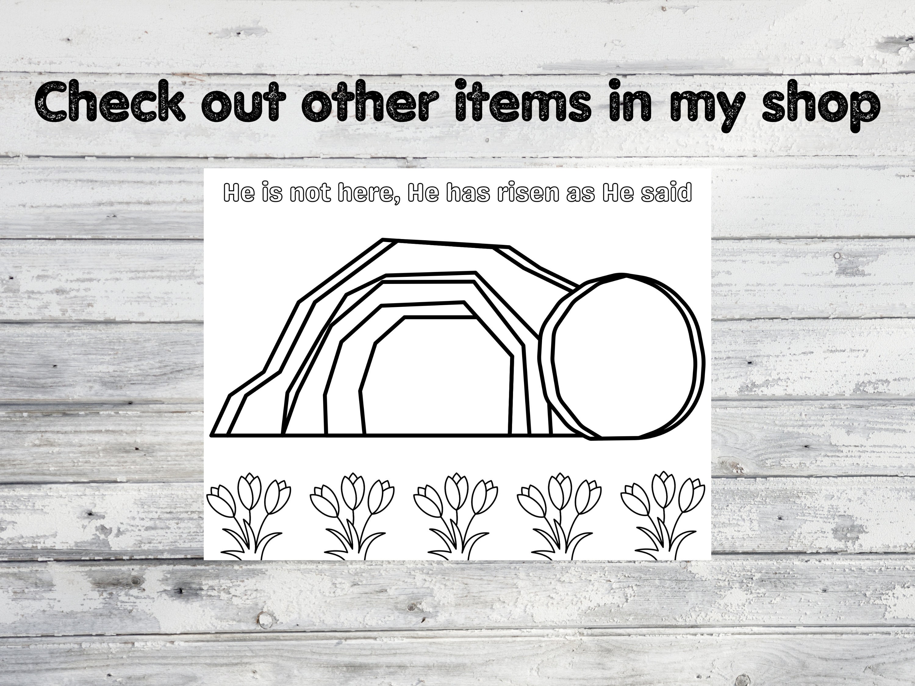 In 3 Days Jesus Rose From the Grave Coloring Sheet, Easter Printables ...