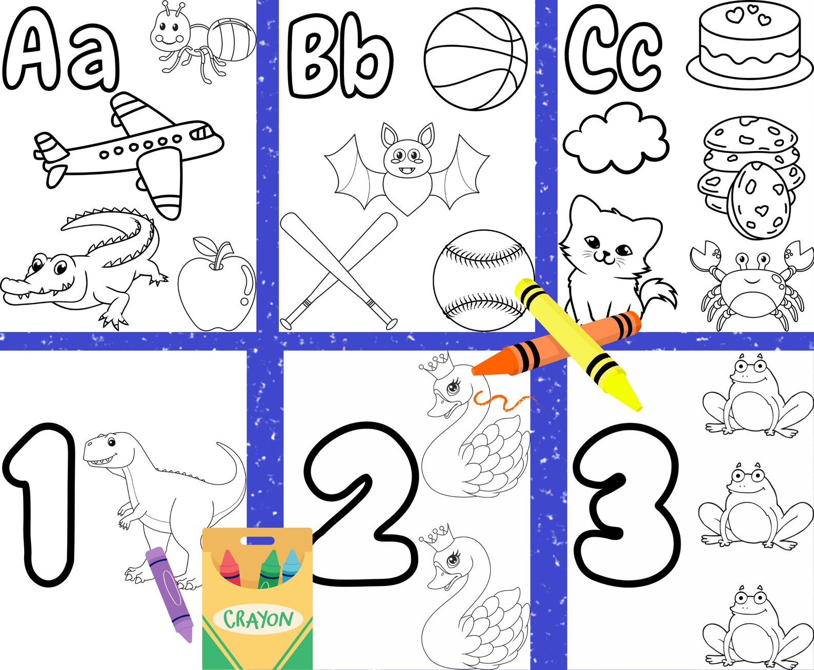 Alphabet Coloring Pages, Number Coloring Pages, Preschool and ...