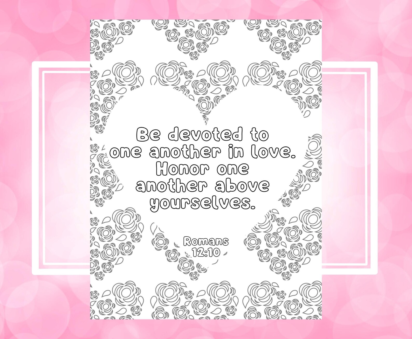 Love Bible Verse Coloring Pages Christian Coloring Pages - Etsy