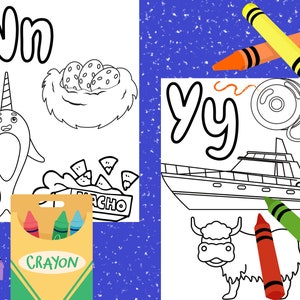 Alphabet Coloring Pages, Number Coloring Pages, Preschool and ...