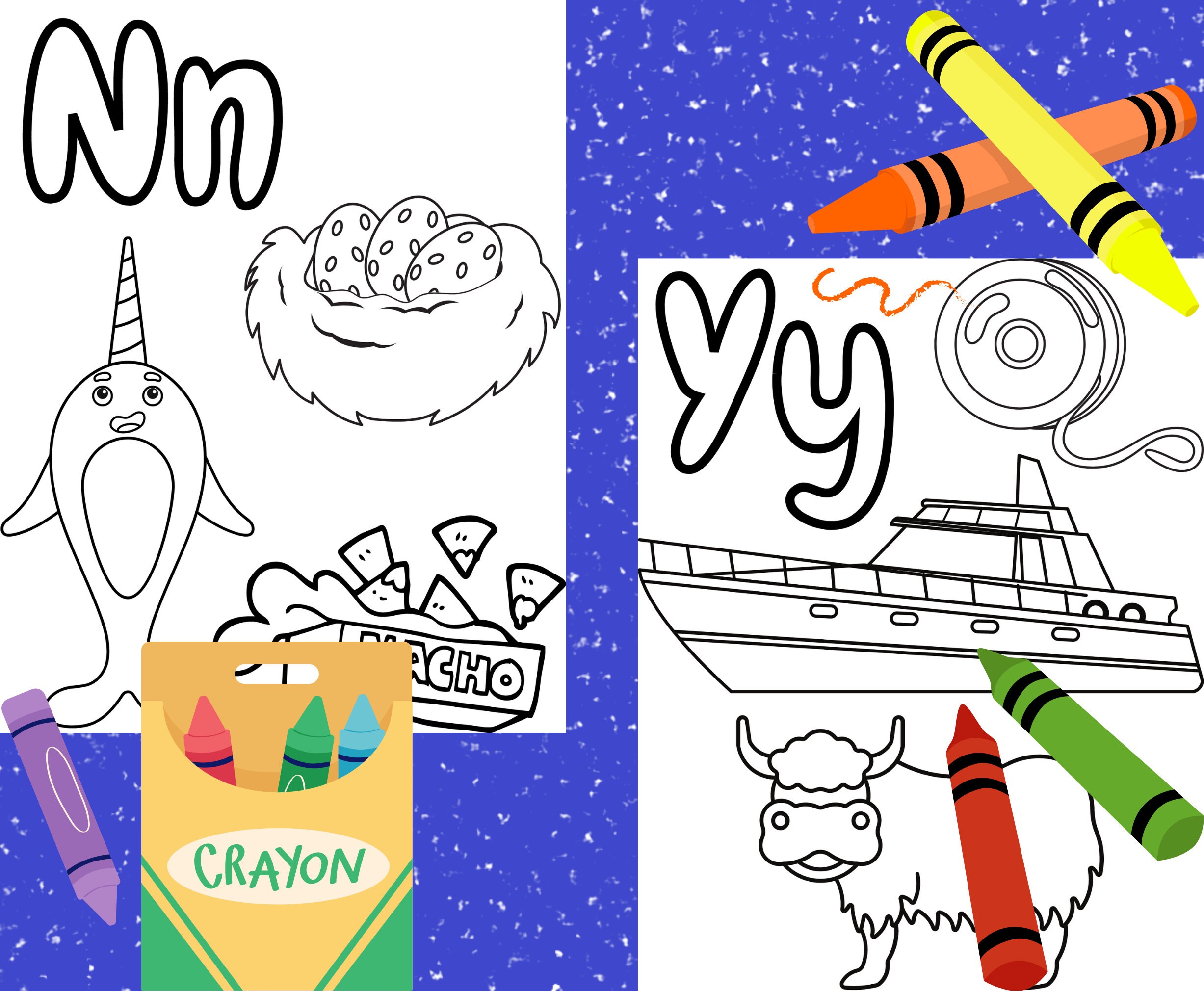 Alphabet Coloring Pages, Number Coloring Pages, Preschool and ...