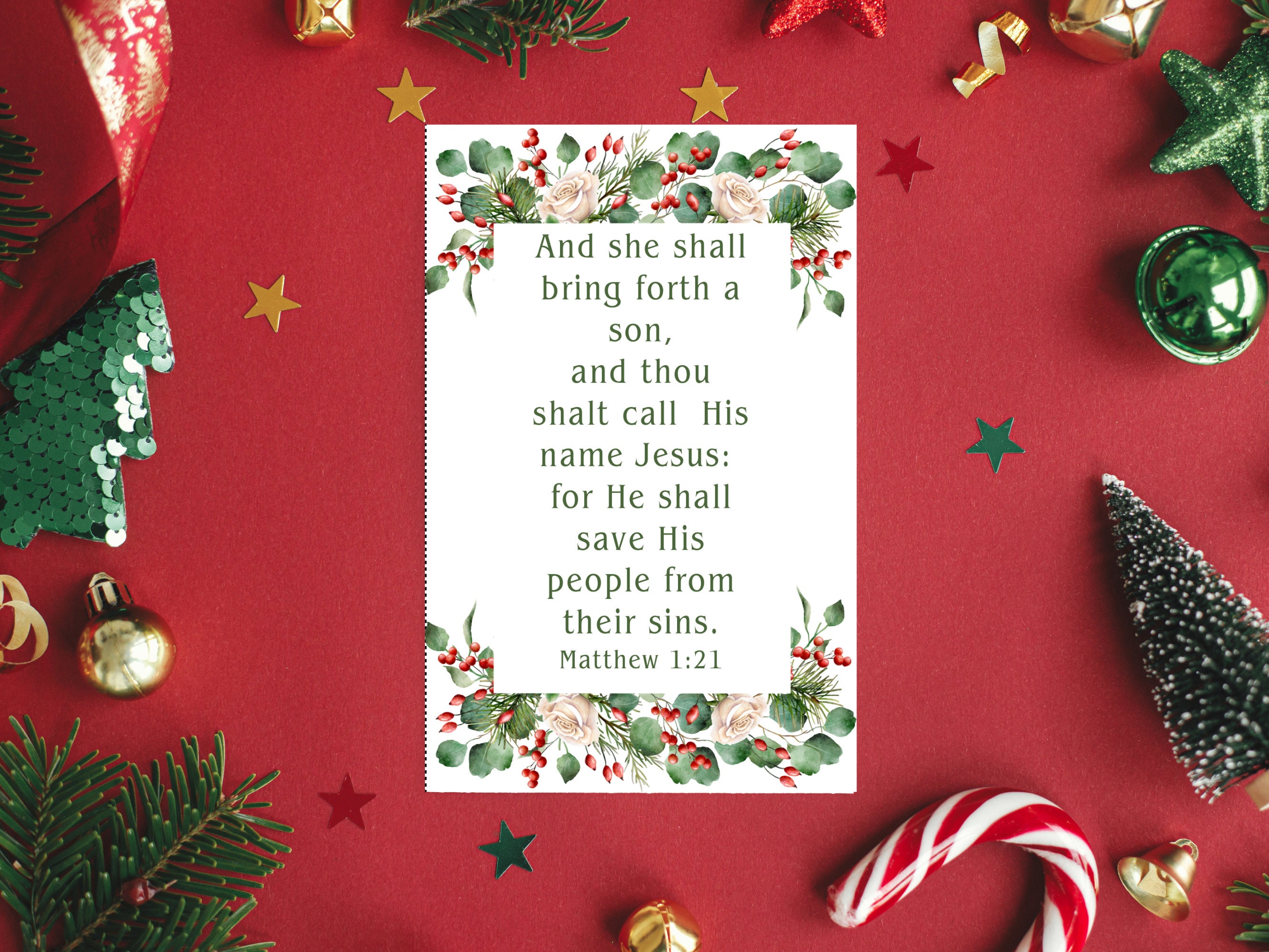 Christian Christmas Cards, Scripture Cards, Digital Christmas Cards ...