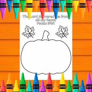 Christian Halloween Craft, Halloween Sunday School Craft, Decorate a ...