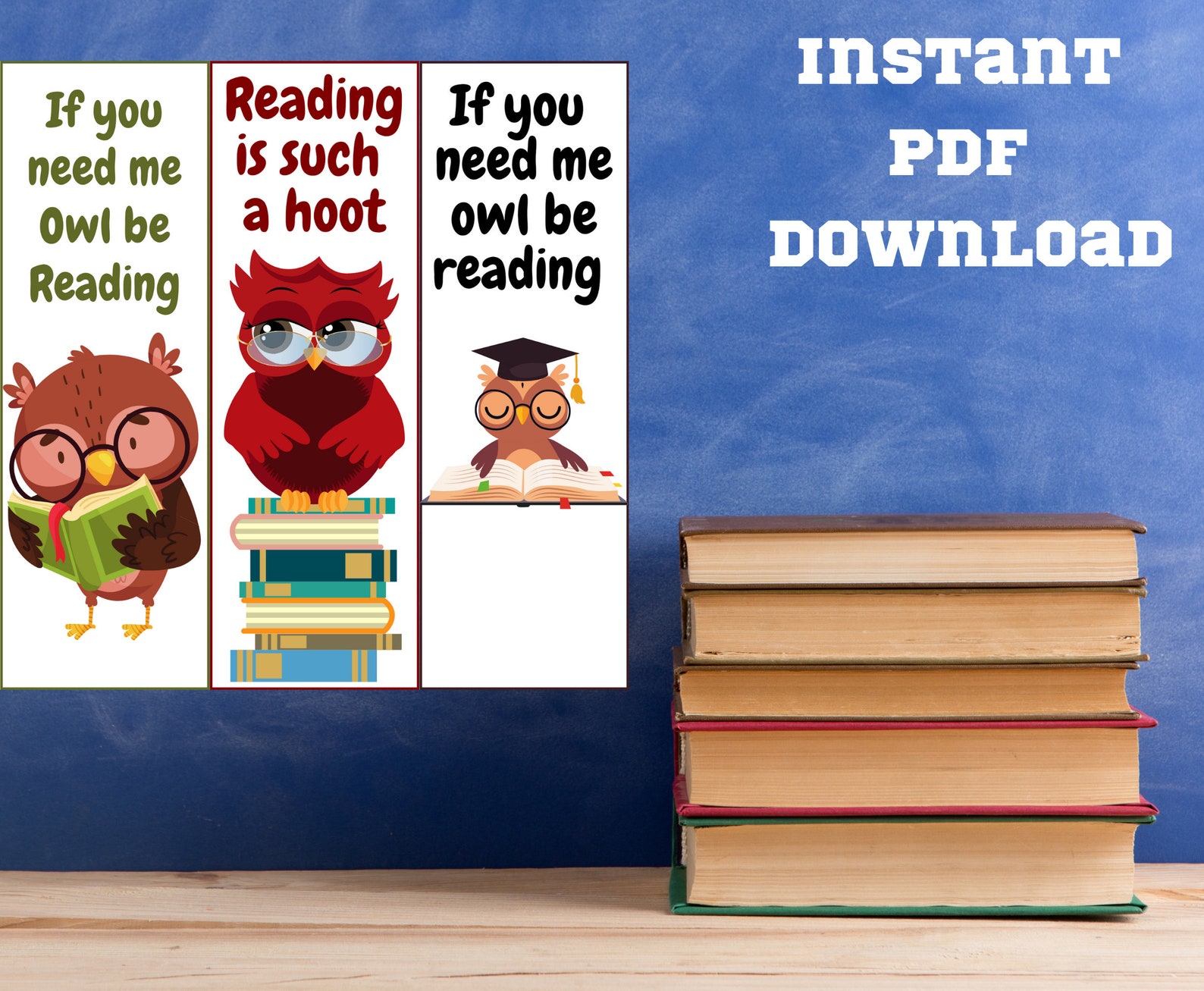 Owl Bookmarks for Booklovers, Today a Reader Tomorrow a Reader ...