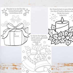 Christmas Coloring Pages, Bible Verse Coloring Sheets for Christmas ...