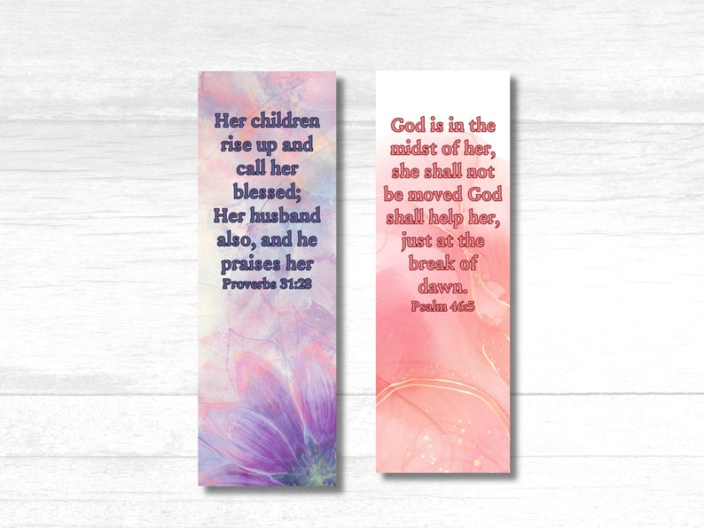 8 Godly Woman Bookmarks, Christian Faith Bookmarks, Christian Mothers ...