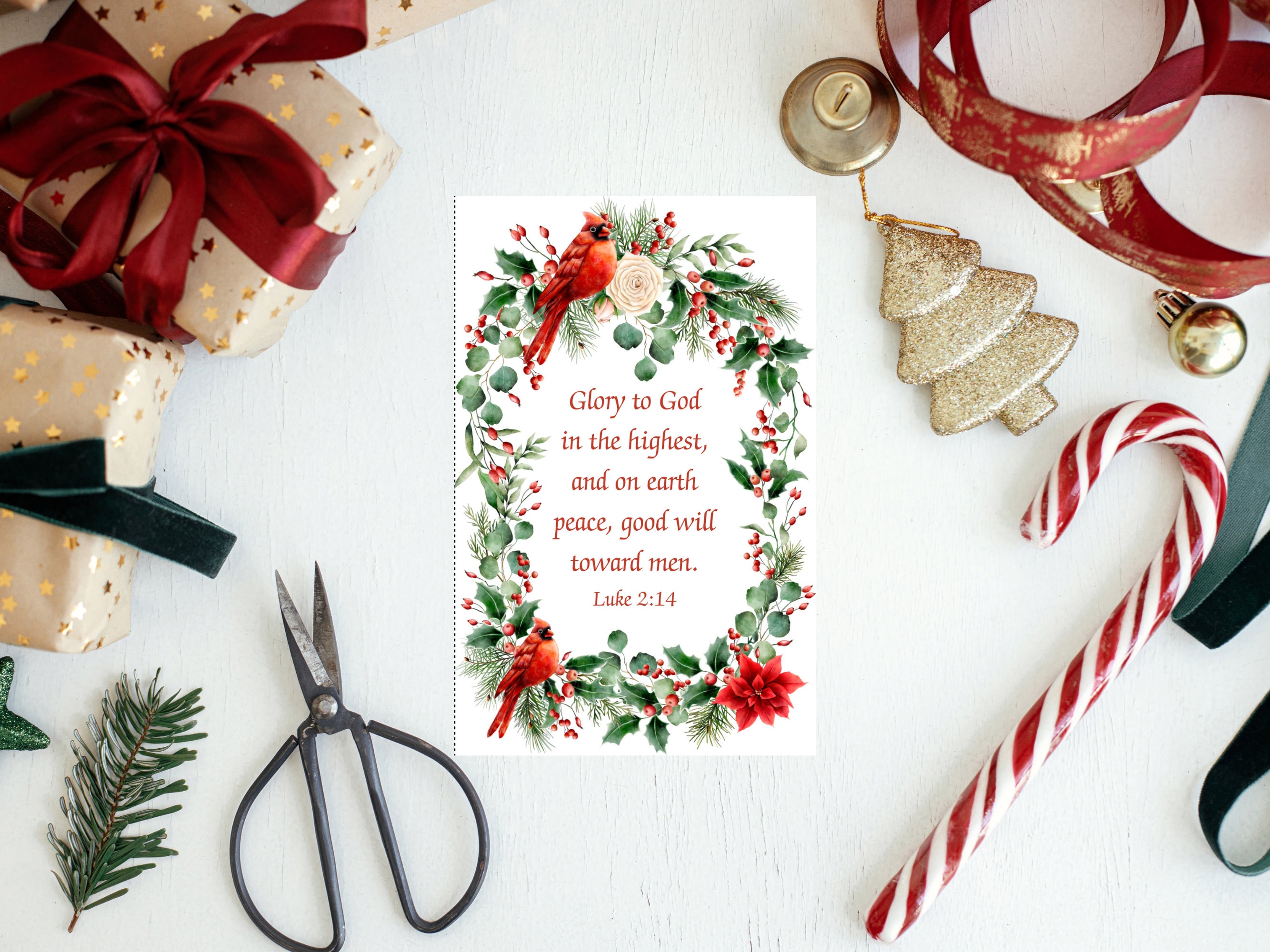Christian Christmas Cards, Scripture Cards, Digital Christmas Cards ...