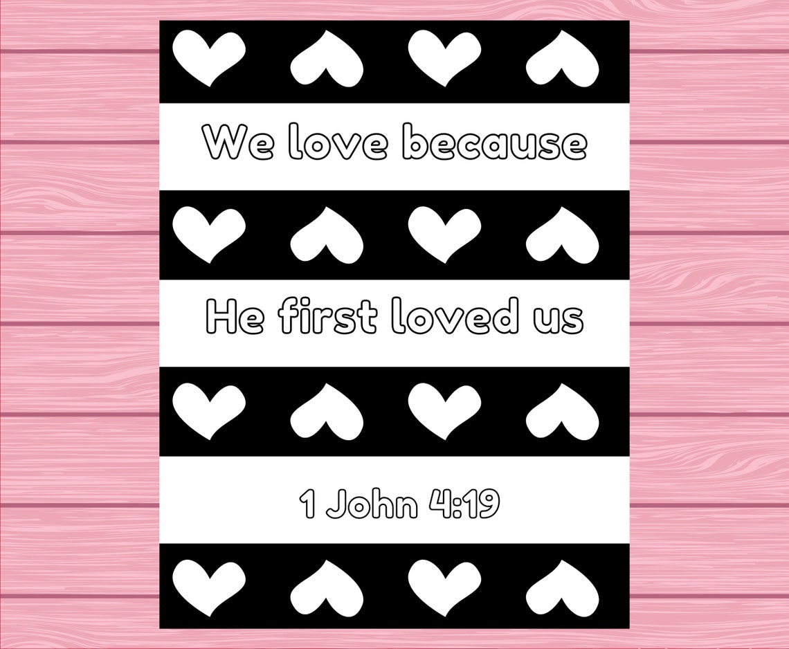 Love Bible Verse Coloring Pages, Love Coloring Pages, Sunday School ...